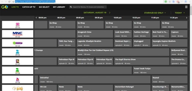 Starhub Tv Guide Schedule Today Online Channel Listing 2022