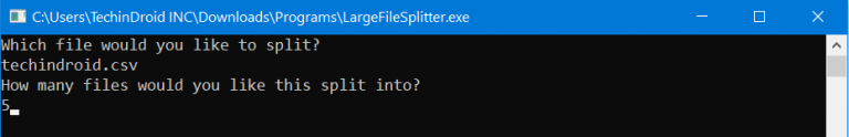 How to Split a Large CSV File into Multiple smaller Files - TechinDroid.com How to Split a Large CSV File into Multiple smaller Files - TechinDroid.com